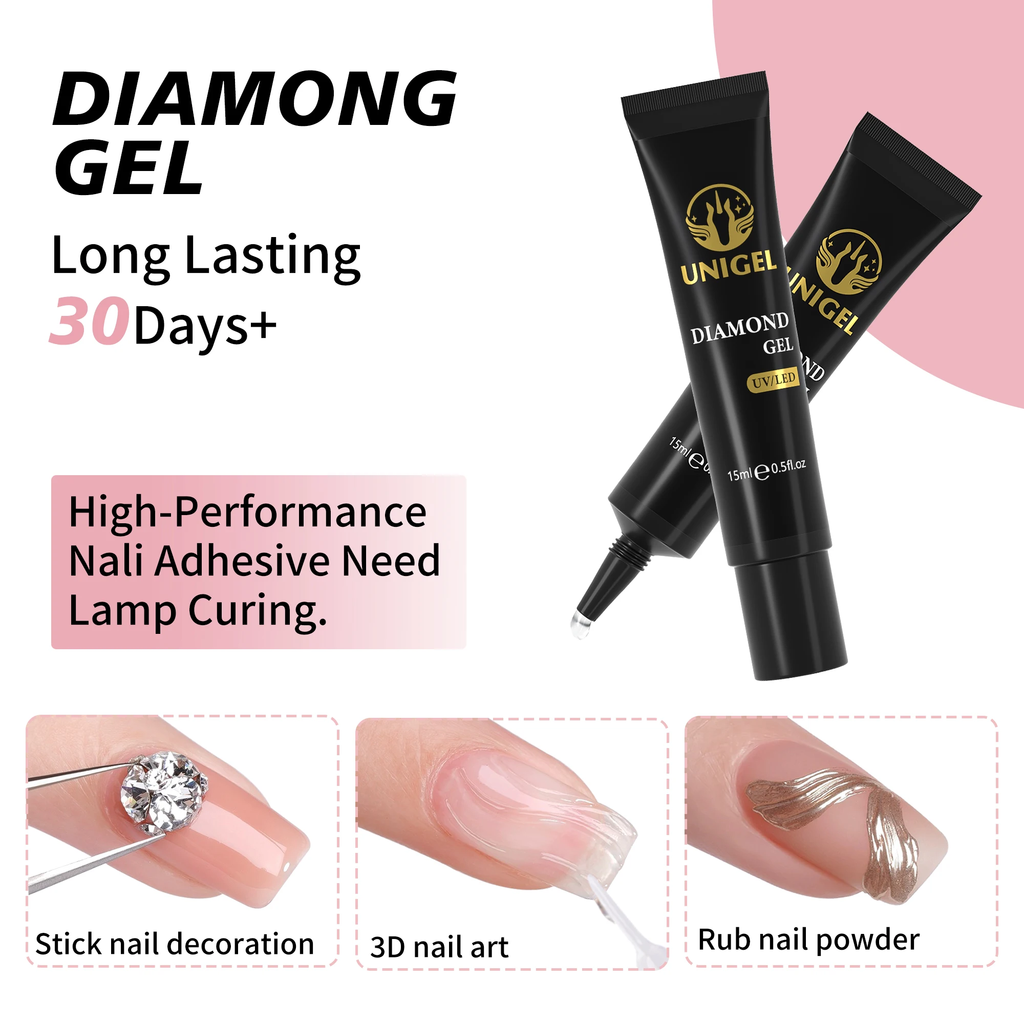 Unigel New Hot Design 15ml Natural Uv Led Gel Nail Polish No Wipe ...