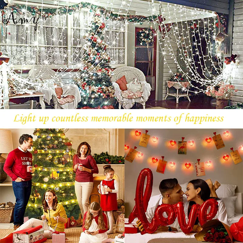 Santa Head Light Set,Christmas Santa Claus String Lights Waterproof ...