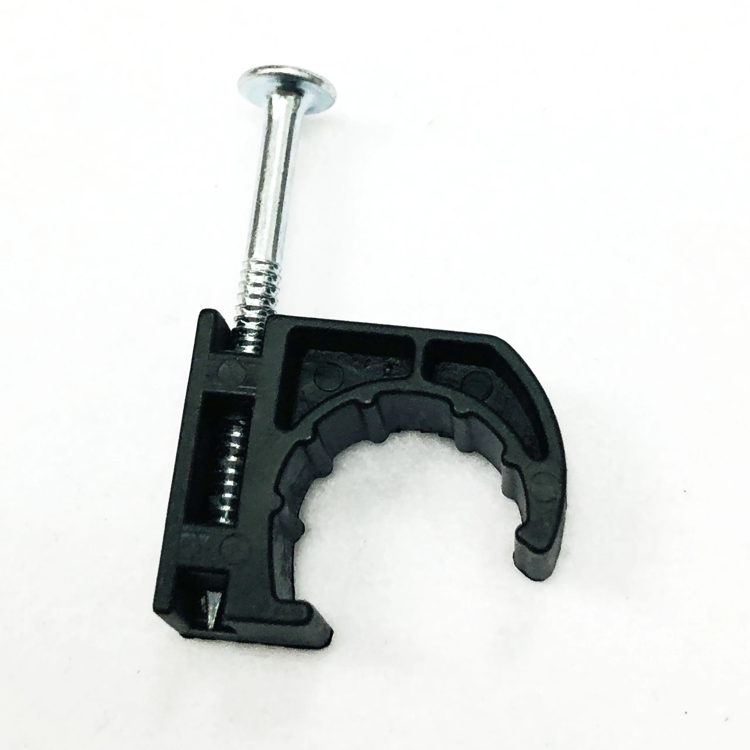 Black Plastic Pipe Half Clamp-1/2" - Buy Plastic Clamp Cable Clamp Tube ...