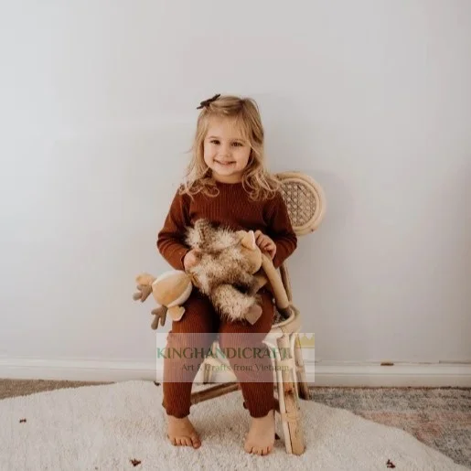 Rattan Bow Chair For Kids Kid Furniture Decor Item Natural Wicker Kid ...