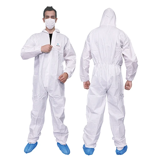 Company-labeled coveralls for easy identification Logo-printed safety ...