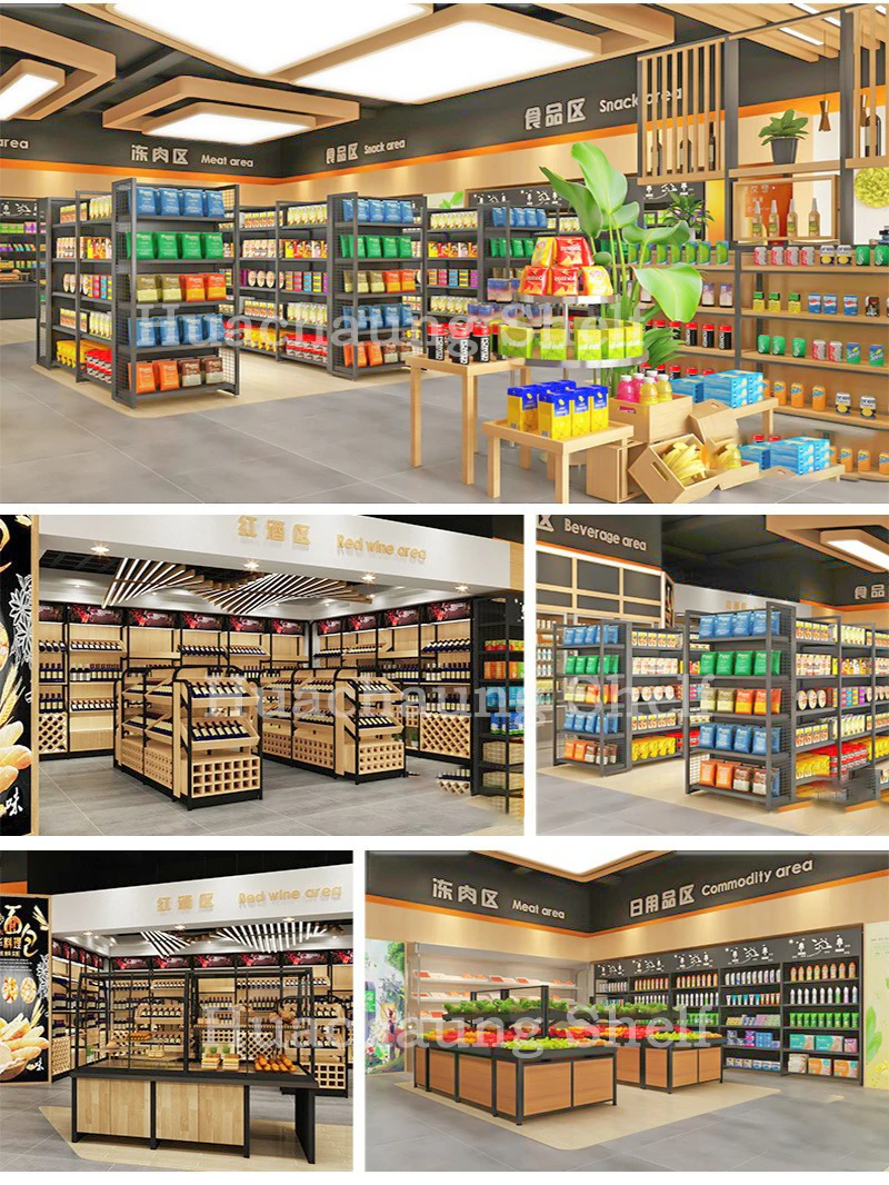 Foshan Runda-2C Supermarket Rack Double Single Side Light Duty Good ...