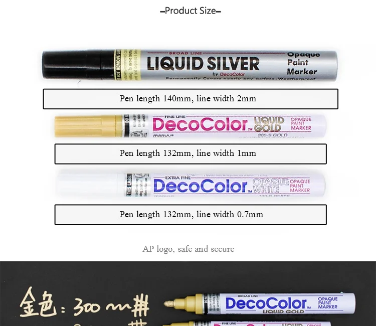 Marvy Uchida Opaque Color Paint Marker Pens - High Coverage