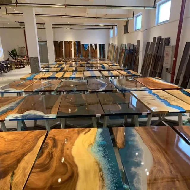 Vietnam Epoxy Saman Wood Table - Epoxy River Table For Dinning Room ...