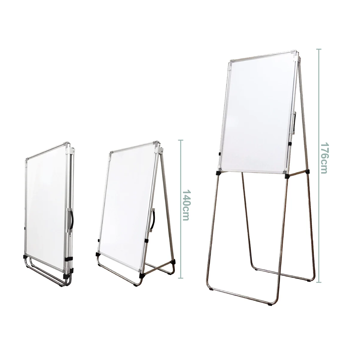 Flip Chart Portable Adjustable Standing Foldable Magnetic Whiteboard ...