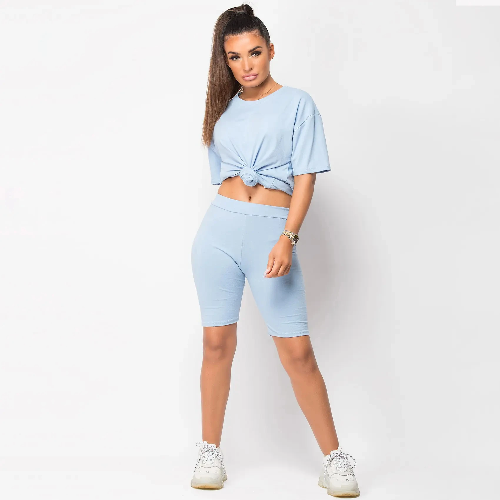 2 Piece Set Woman Fitness Clothing Sporty And Casual Two Piece Suit ...