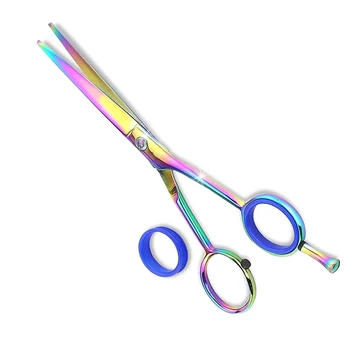 Rainbow Color Razor Edge Ultra Sharp Barber Scissors Hair Cutting ...