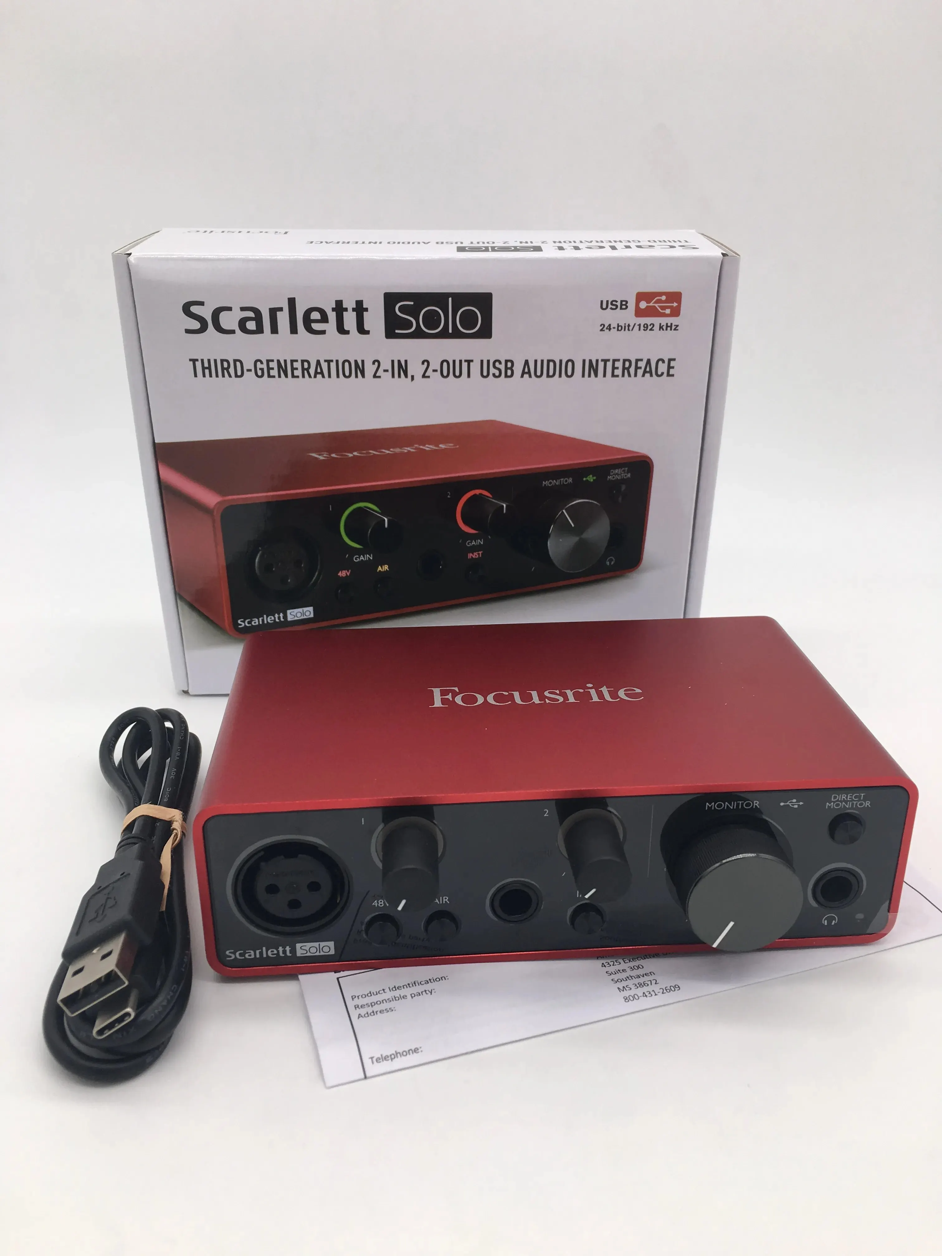 Focusrite Scarlett 2i2 4th Gen Usb Audio Interface (2-in,2-out) For ...