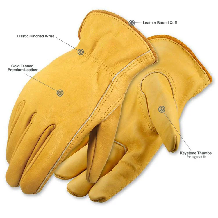High Quality Fashion Genuine Goat Skin Leather Gloves Men Car Driving ...