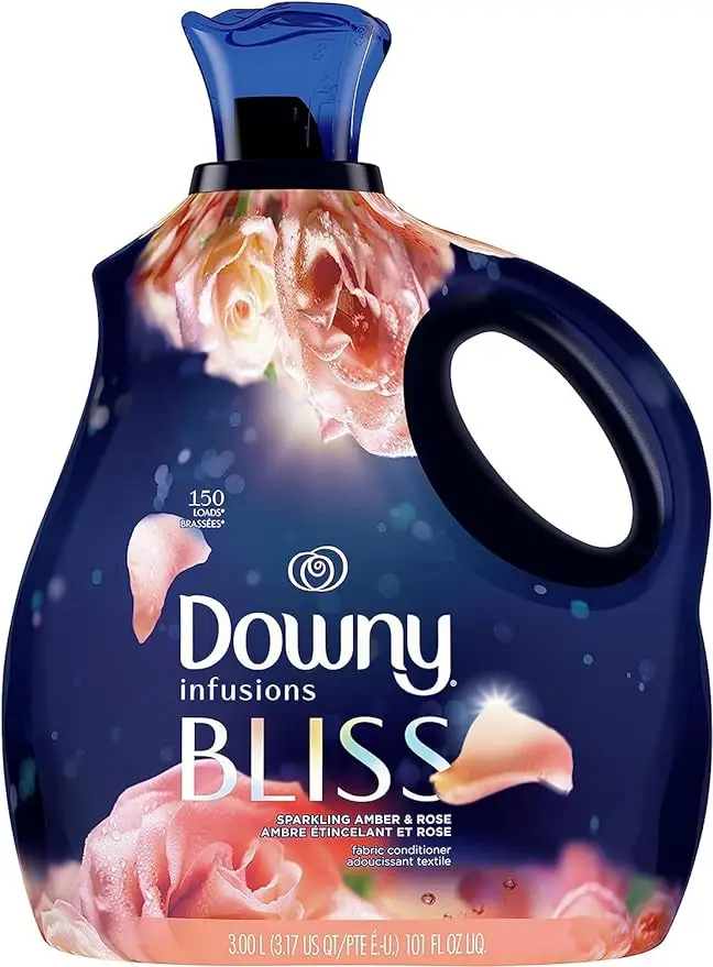 Downy Infusions Laundry Fabric Softener Liquid,Bliss,Sparkling Amber ...