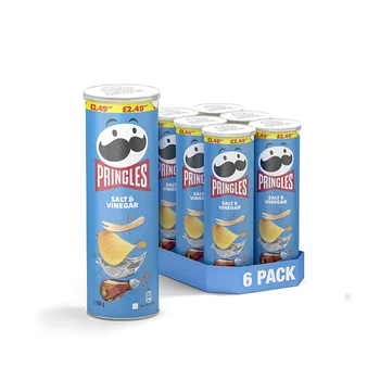Pringles Salt And Vinegar 165g - Tangy Bliss In Every Crispy Stack ...