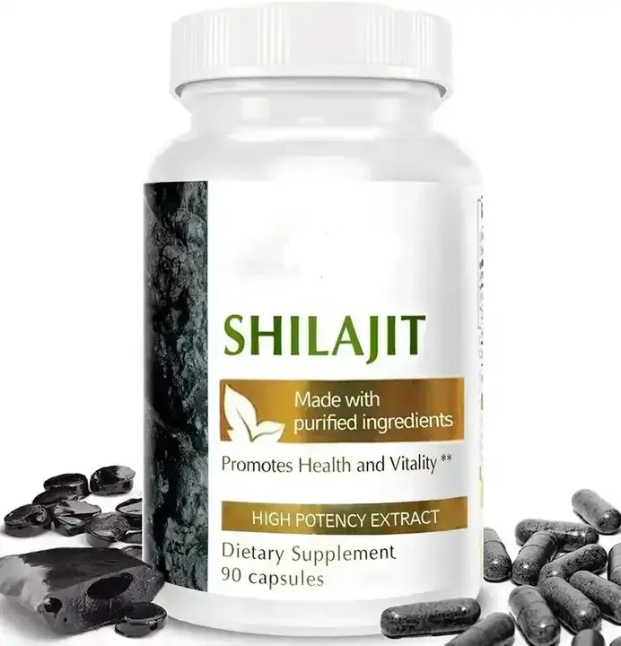 2024 Oem Shilajit Capsule Rich In Humic Acid And 85 Minerals Enhance Male Strength Shilajit ...