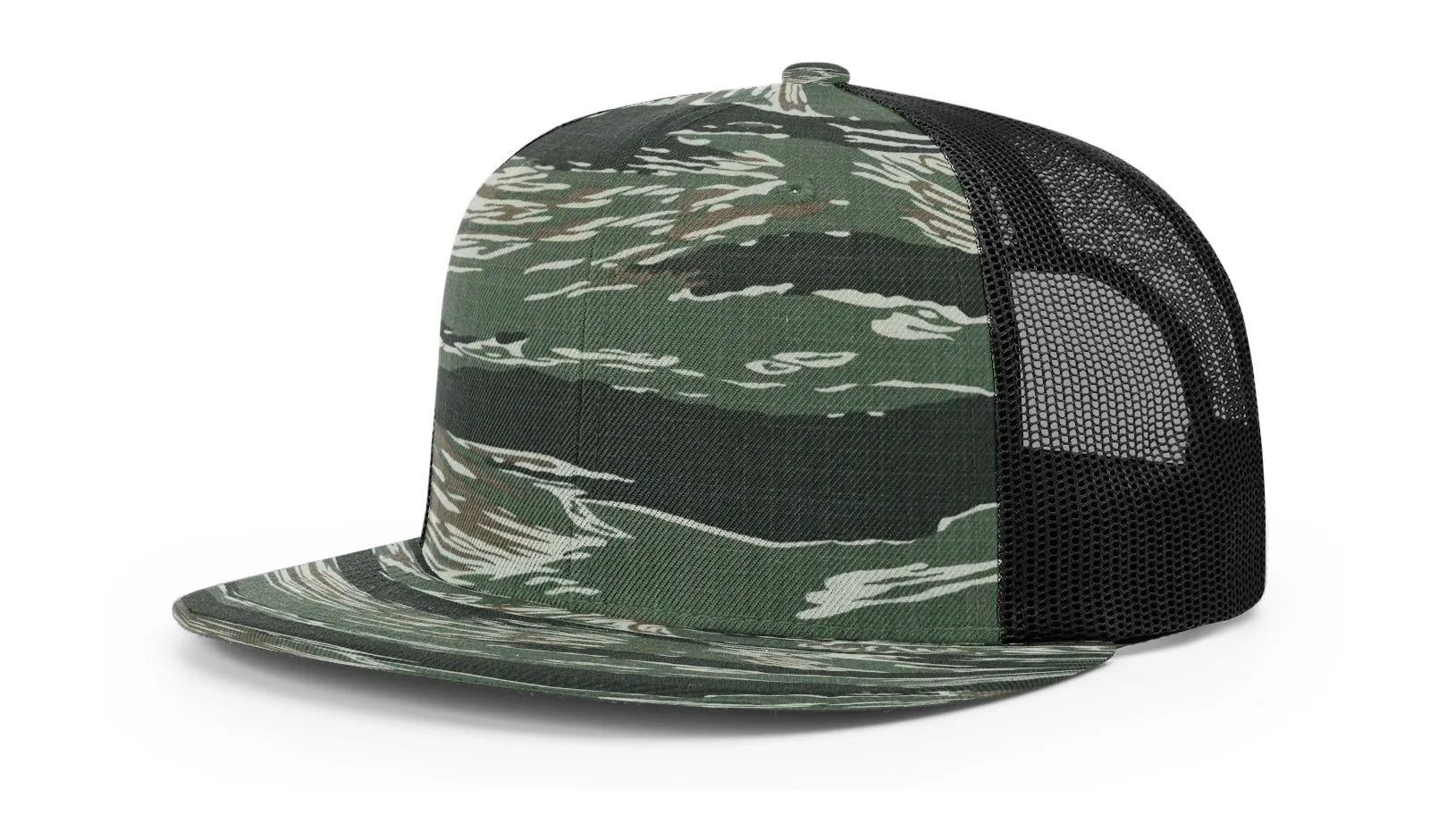 511 High Crown Profile 6 Panel Adult Vintage Camo Mens Puff Embroidery ...