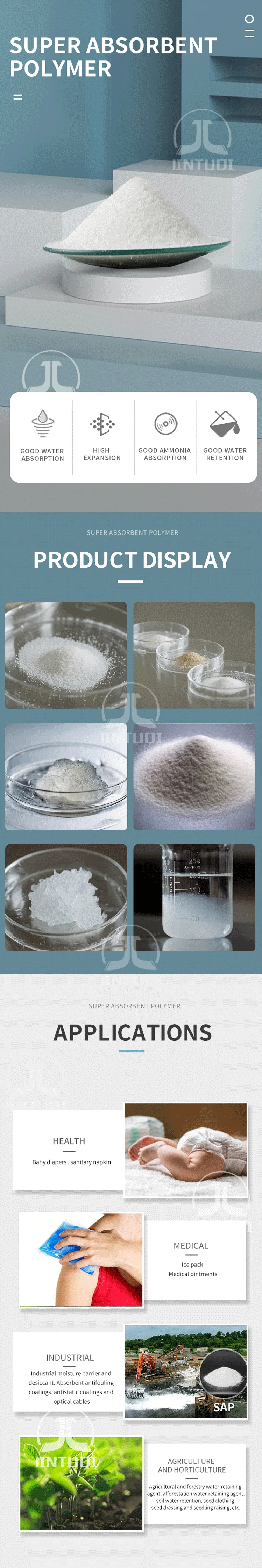 Sodium Polyacrylate Powder - Super Absorbent Polymer