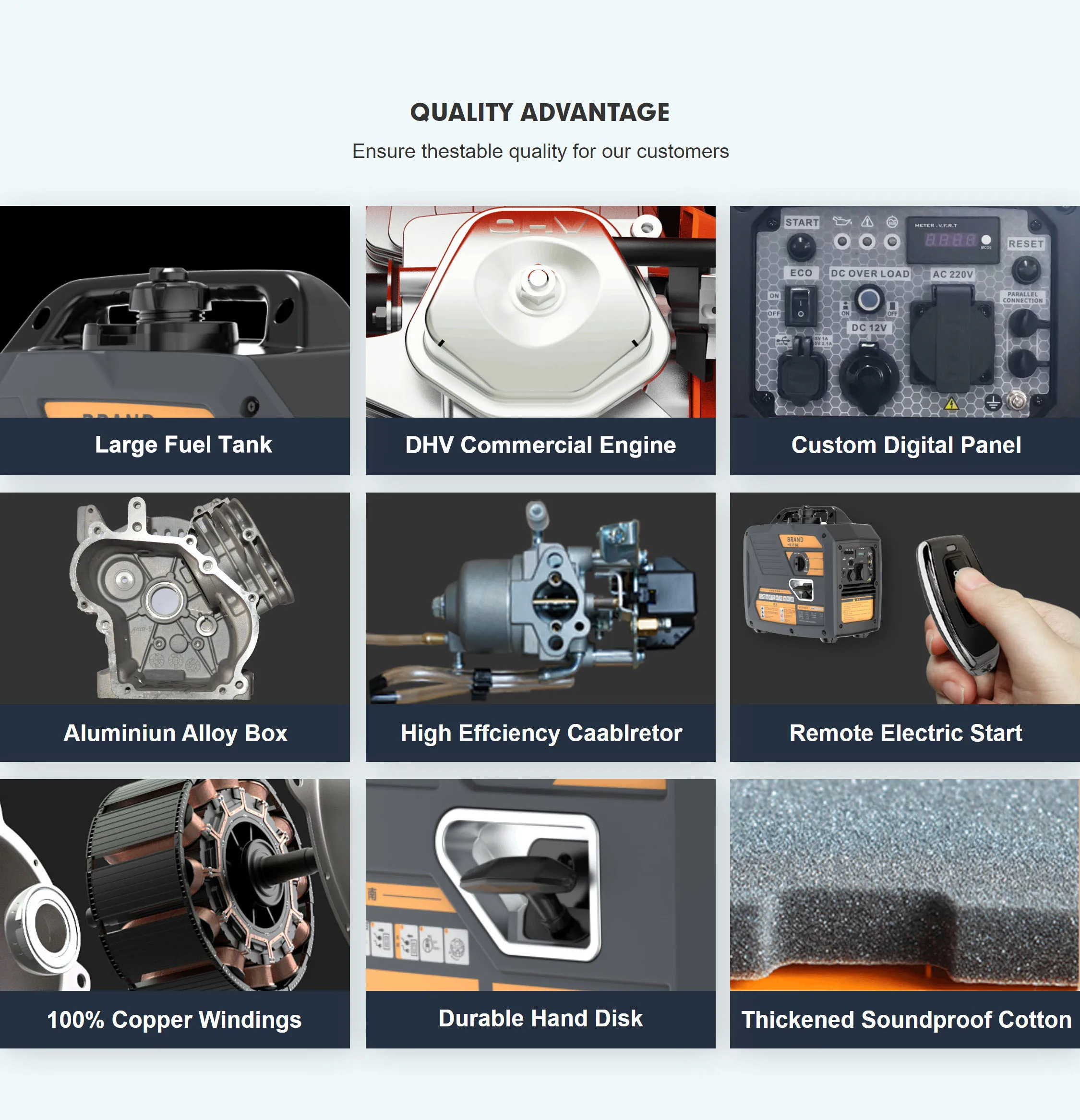 Hwasdan Mini Petrol Generator 12v Dc Portable 2kw Small Dynamo ...