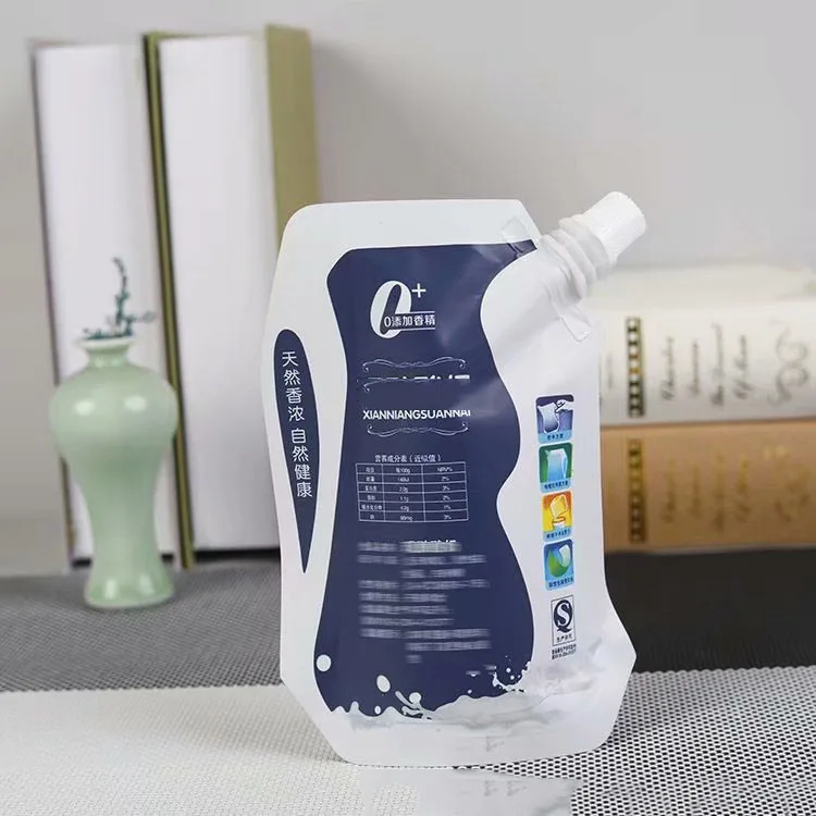 Yogurt Packaging Pouch Gasket Corner Aluminum Foil Retort Stand Up ...