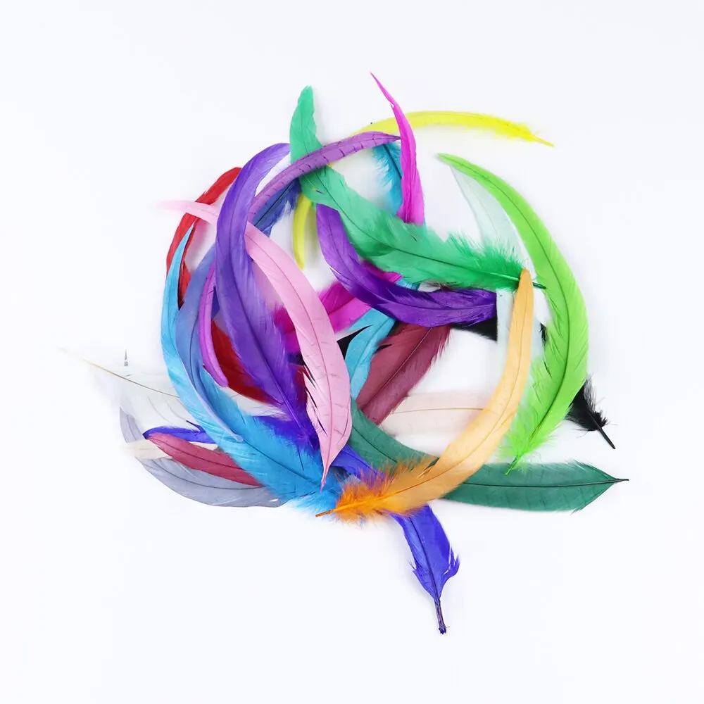 High Quality Roosters Chicken Feathers 25- 30 cm Loose Blenched and ...