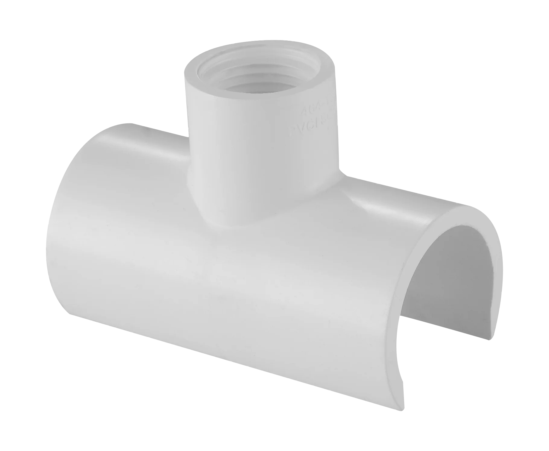 Leso America 464-130 Pvc Pipe Fitting,Snap On Saddle,Schedule 40,White ...