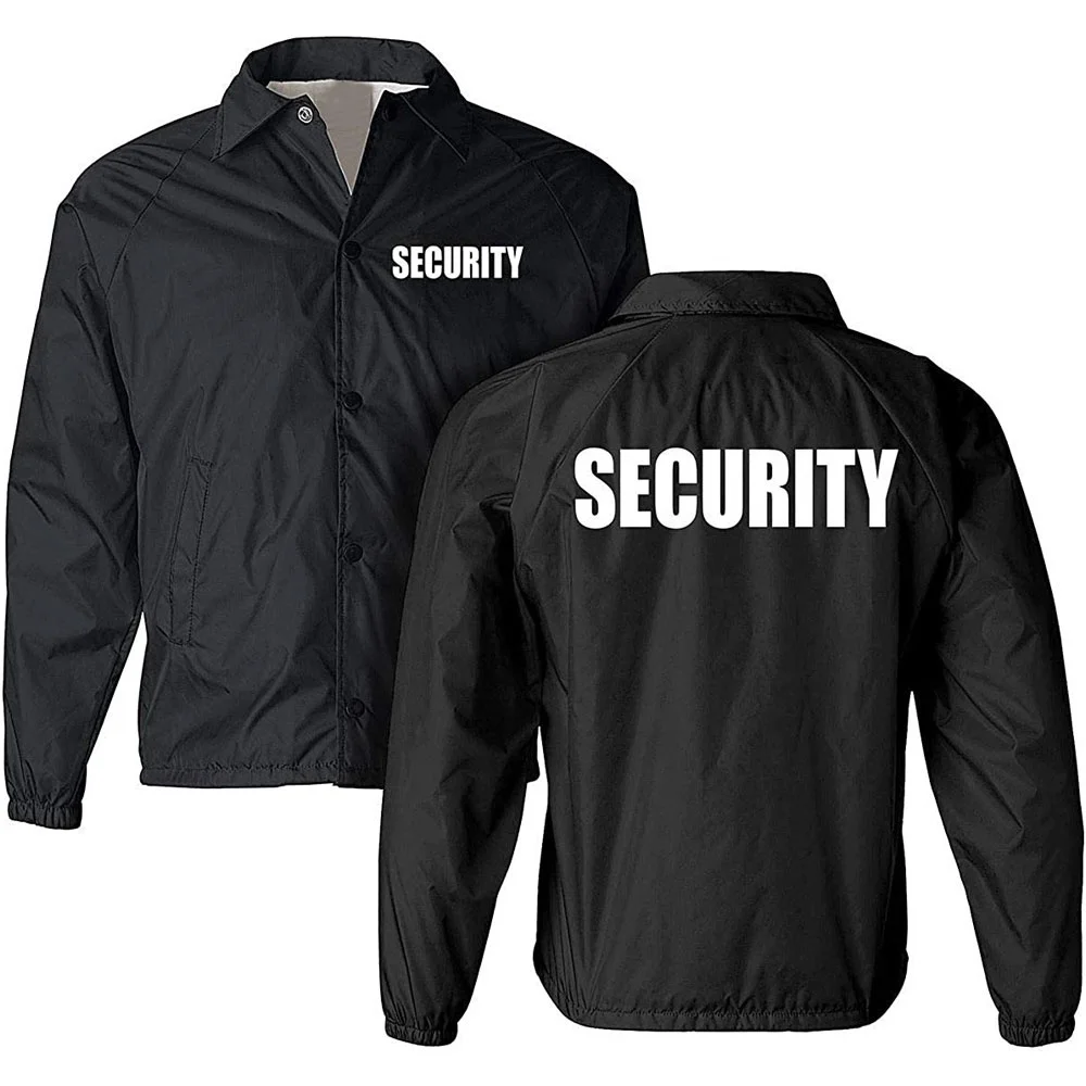 Wholesale Reflective Logo Security Guard Charger Jacket 100% Polyester ...