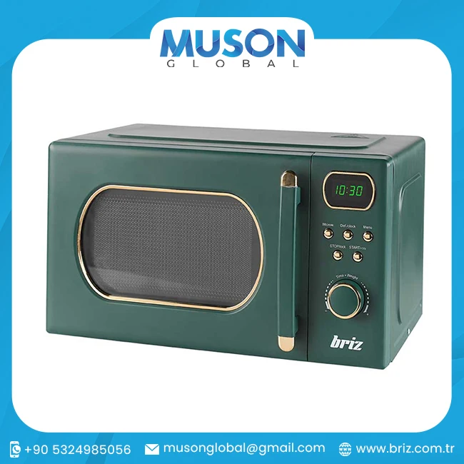Latest New Digital Retro Green Microwave Oven With Automatic Defrost ...