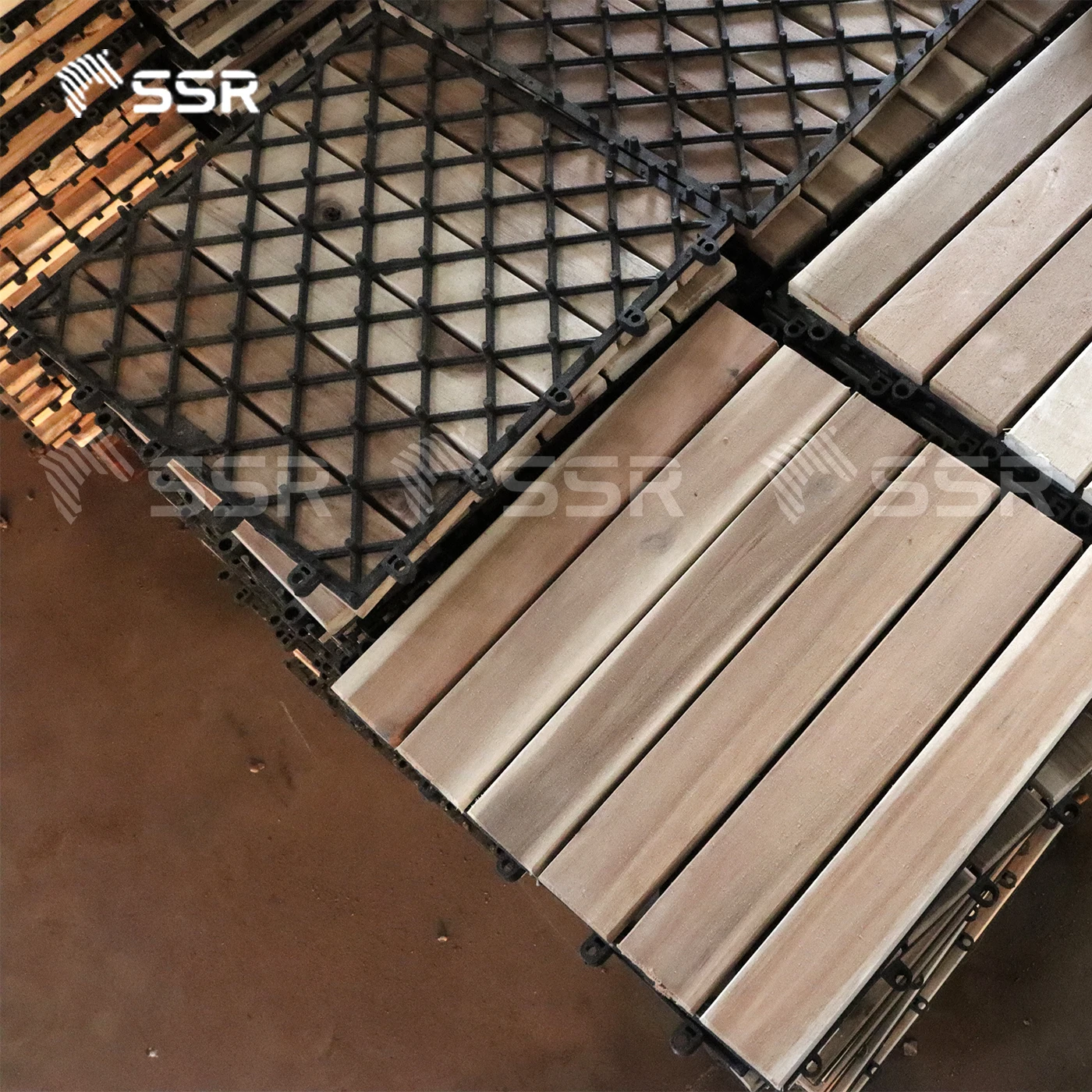 SSR VINA - Acacia Wood Outdoor Tiles - 300x300mm Outdoor Deck Tiles ...