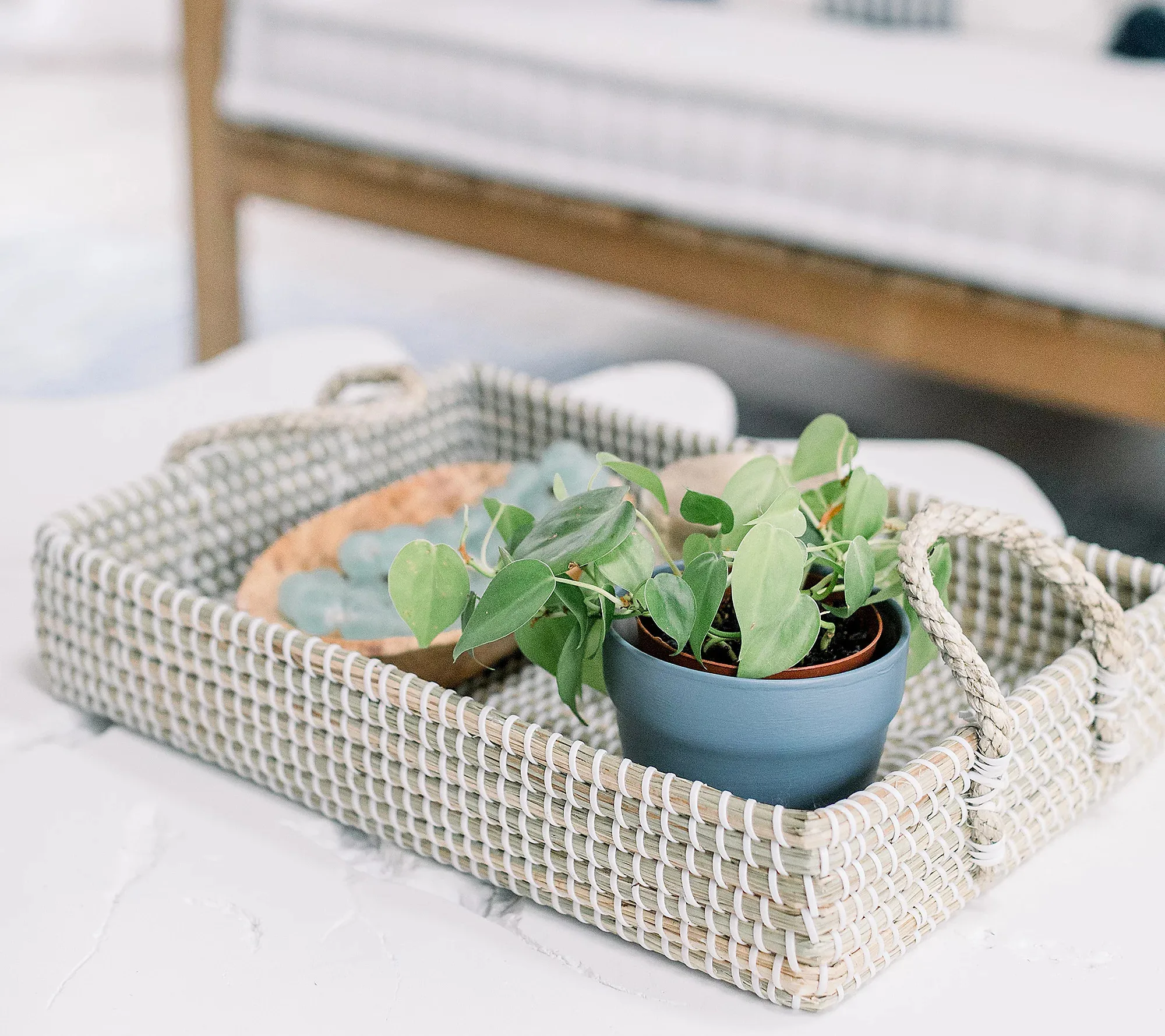 Natural Woven Seagrass Basket Serving Tray High Quality And Cheap Hand ...