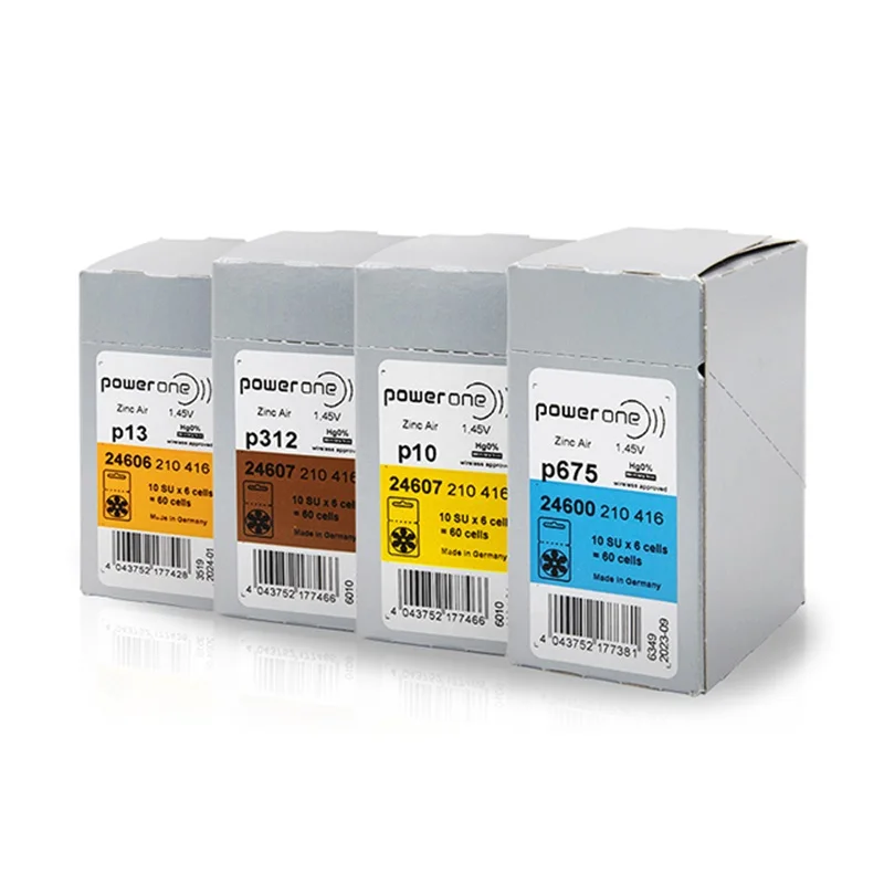 Power One 675 Varta Hearing Aid Batteries - Mercury Free, Made in ...