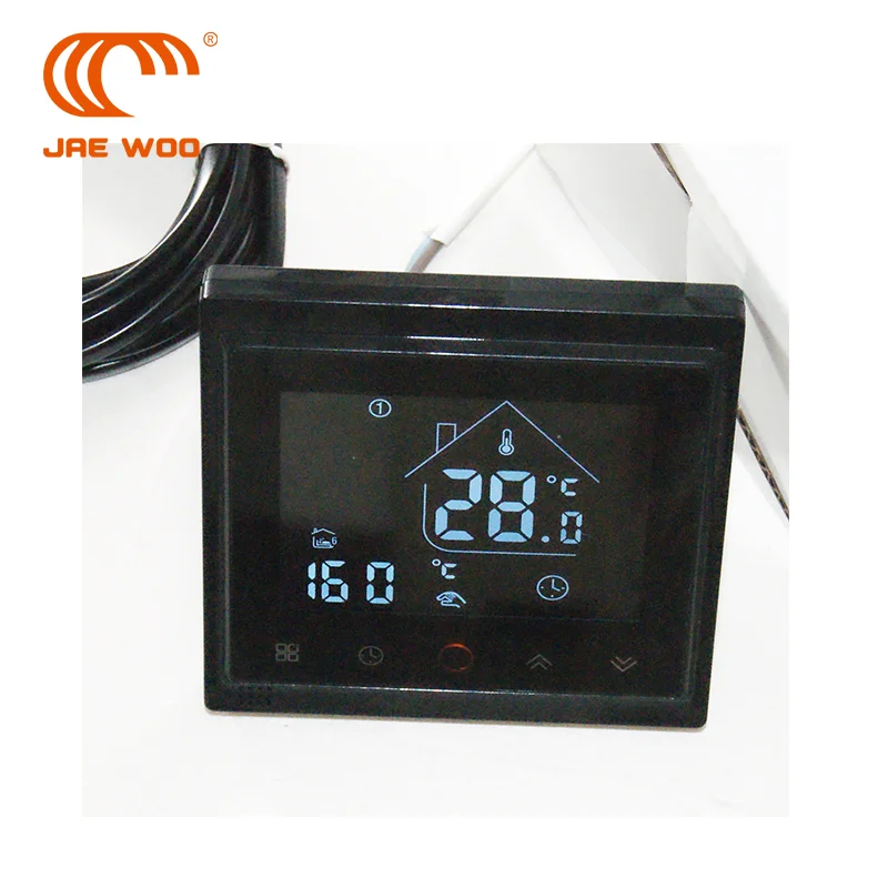 16a Wi-fi Smart Thermostat App Control Lcd Display Touch Screen Week Programmable Electric Floor ...