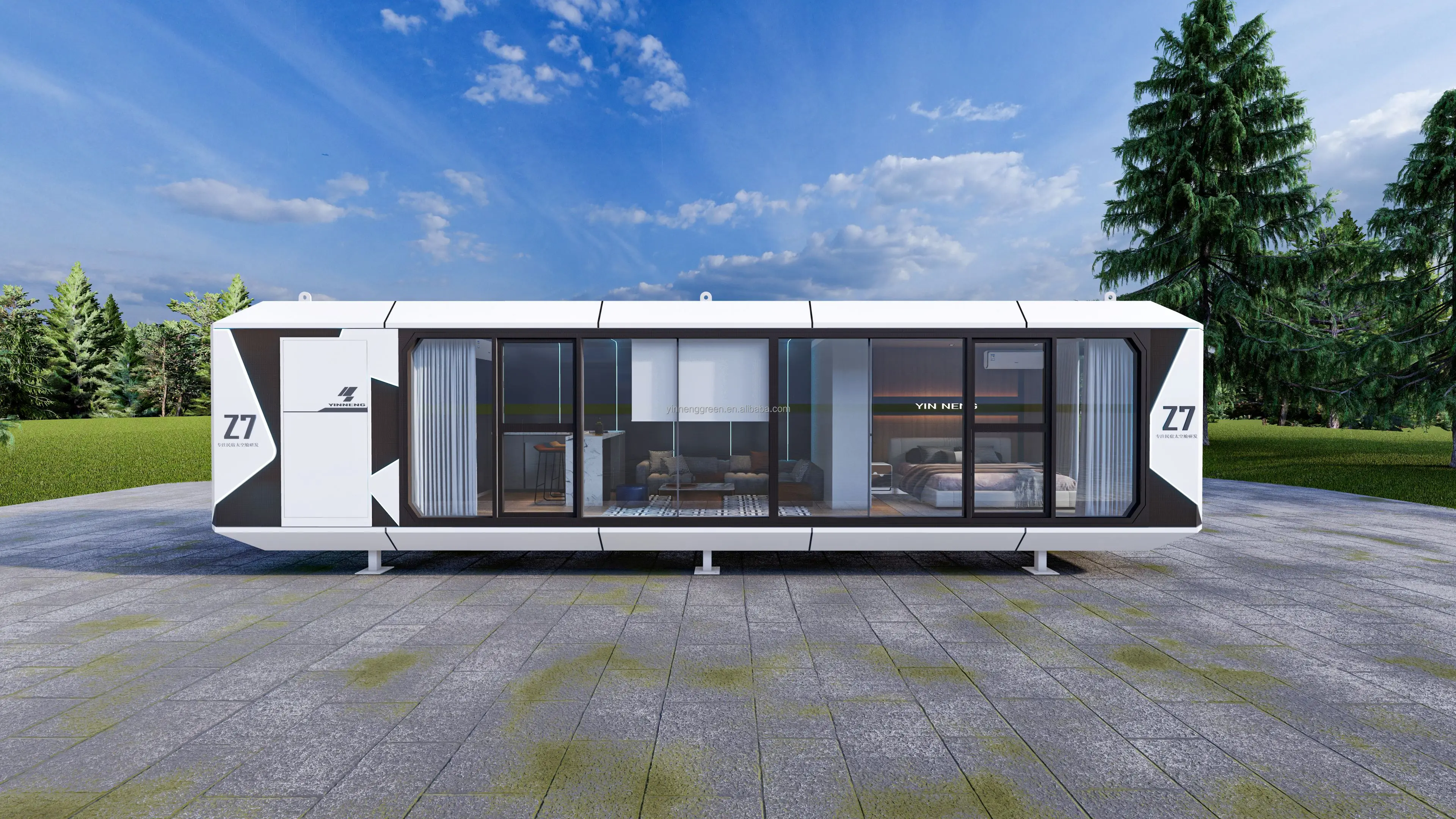 High Quality Customised Prefabricated Steel Structure Mobile Home Space ...