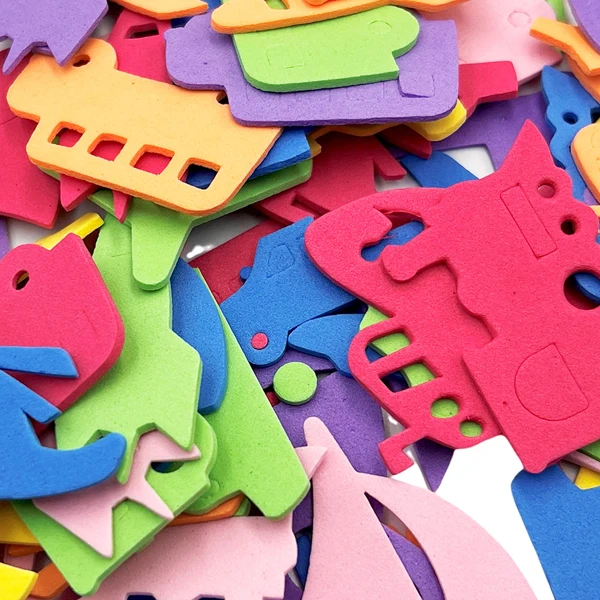 48 Pcs Transportation Eva Due Cut Craft Foam Shapes - Buy Due Cut Craft ...