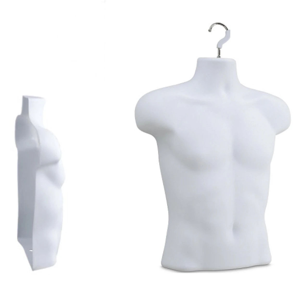 Half Female Mannequin Hanging Torso Black Male Display Torso White ...