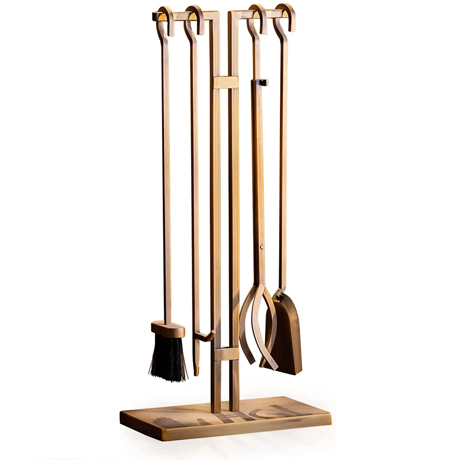 Garden Indoor Outdoor Fireplace Tools Sets Handle Large Fire Tongs ...