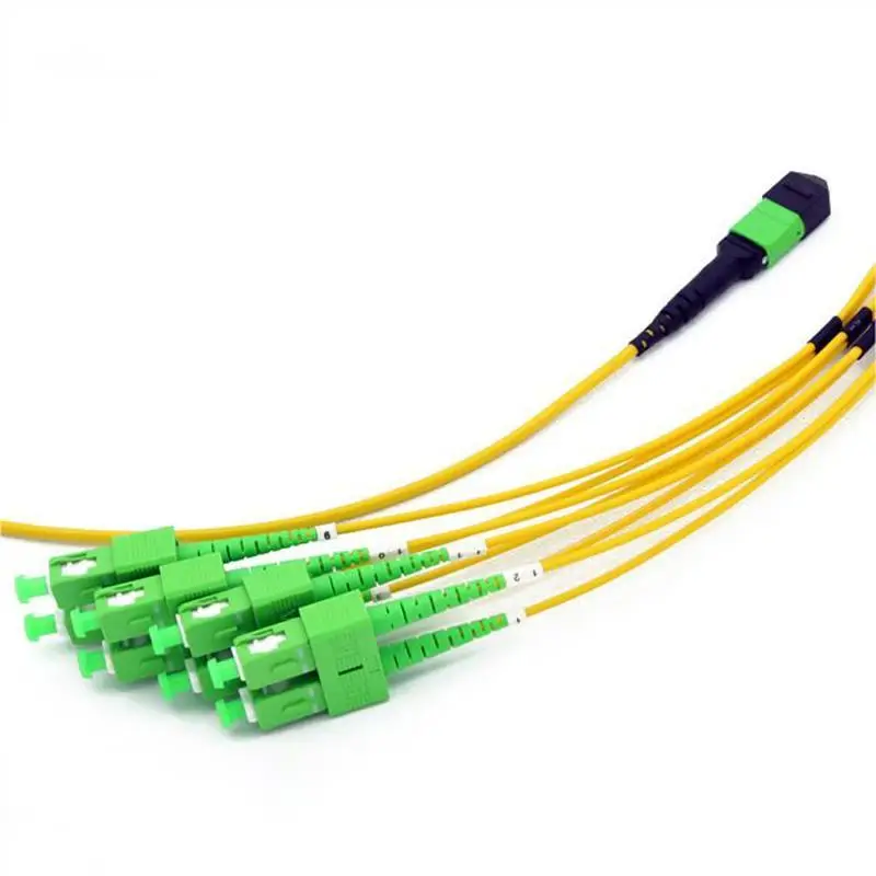 8/12/24 Cores Os2 9/125 Singlemode Fiber Cable Mpo-sc Fiber Optic Patch Cord Mpo/female- Sc ...