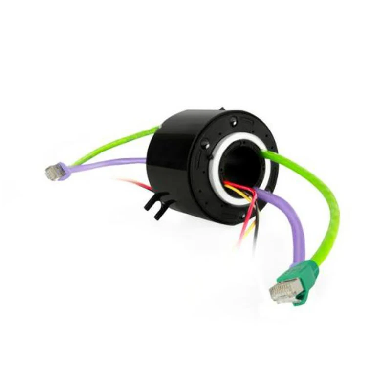 Industrial Ethernet slip ring Through Bore Electrical Connector Slip ...
