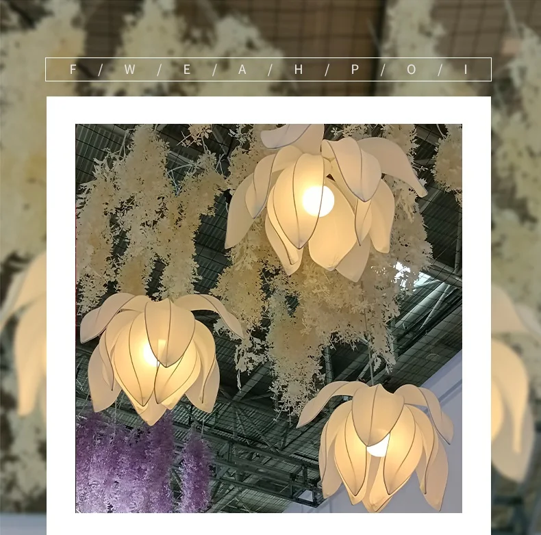 Creative Props Chinese Lotus Aisle Decorations Light Stand Pillar ...