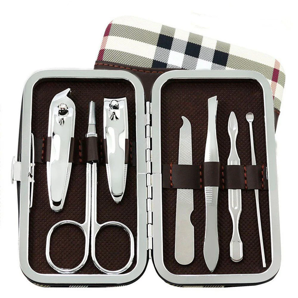 Professional Manicure Pedicure Kit Stainless Steel Tools Nail Clippers ...