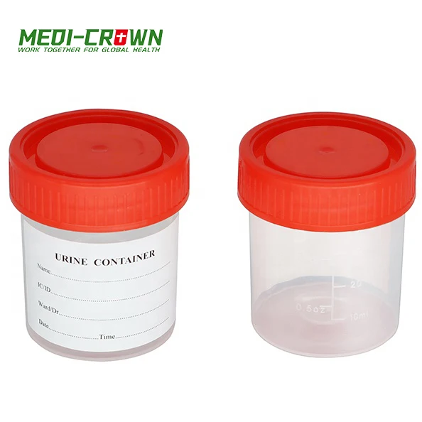 Plastic Urine Container and Stool Cup with Cap for Lab Test