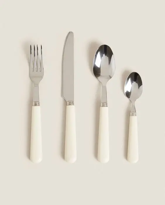 Fabulous Design Mirror Polished Metal Cutlery Set With Resin Handles ...