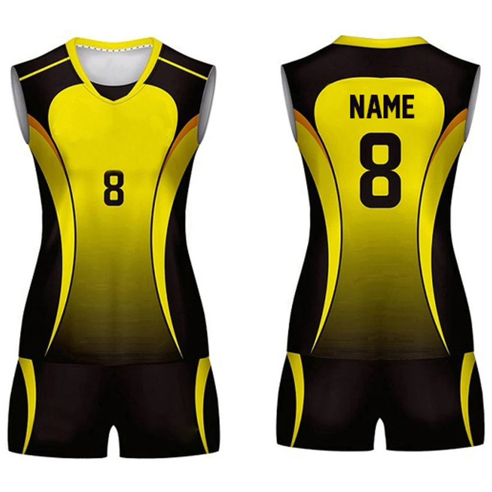 New Design 2024 Full Sublimated Volleyball Uniform Sets Polyester Made ...