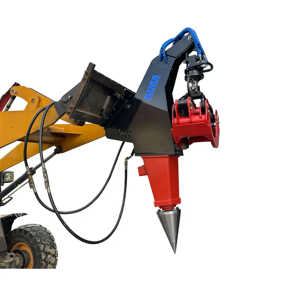 Forestry Machinery Attachment Drill Cone Shaped Log Splitter For ...