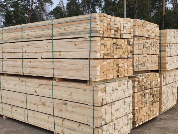 Natural Pine Wood Building Material - Customized Timber