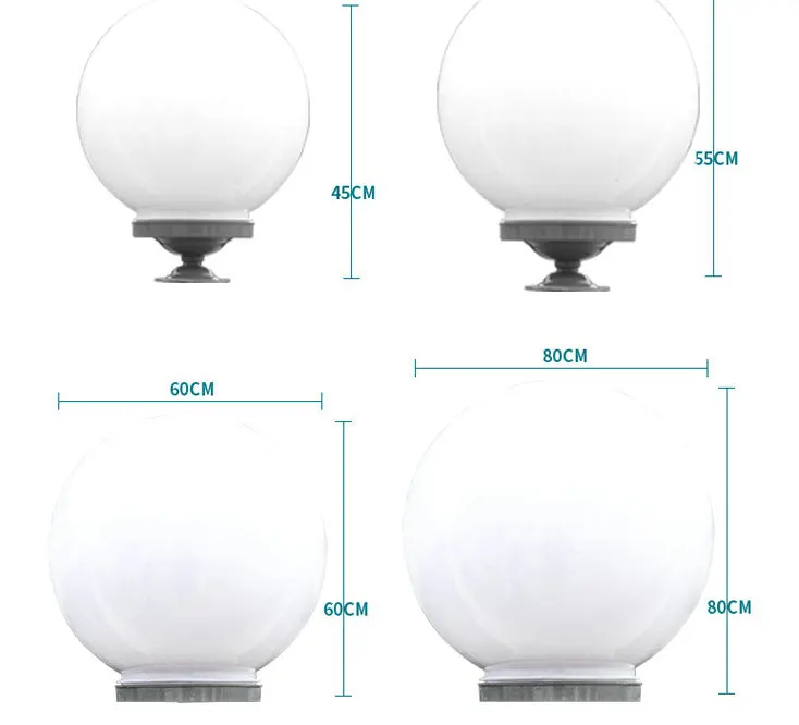 Elegant and Durable Outdoor Lighting - Acrylic Globe Lights
