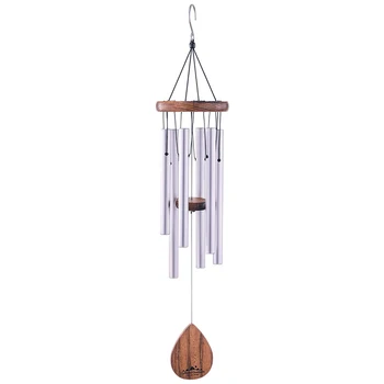Upblend Outdoors Aluminum Musical Wind Chimes Outside Deep Tone Premium ...
