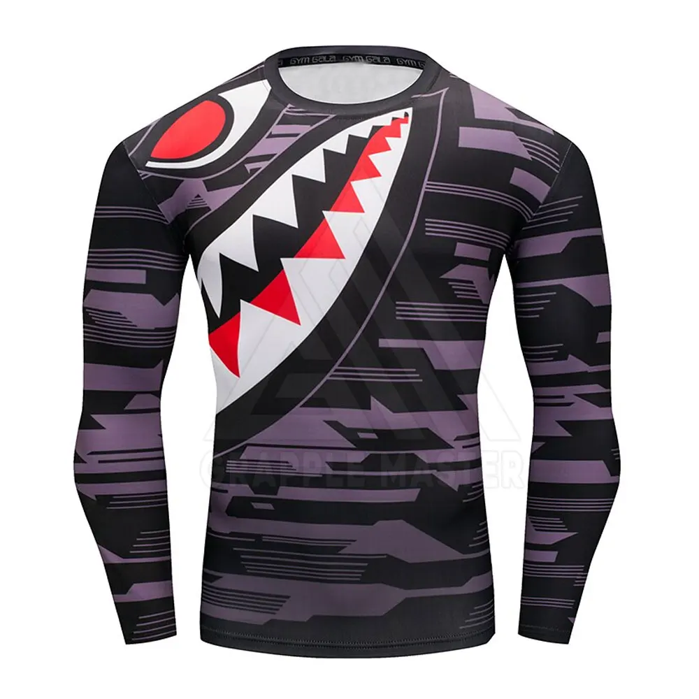 2024 Oem Design Compression Mma Rash Guard Best Quality Plain Mma Rash ...