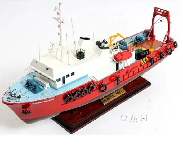 Mermaid Supporter Model Ship 50 Cm Handcrafted Wooden Replica With ...