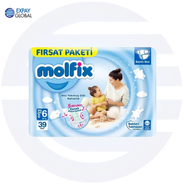 Molfix Baby Diaper Advantage Pack No:6 - 39 Pcs All Kinds