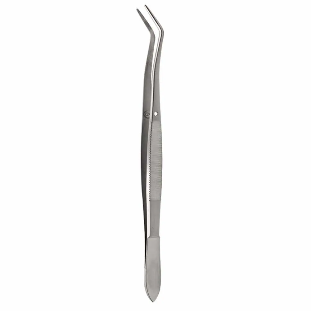 Wholesale Meriam Tweezers Serrated Angled Tip Tweezer 16cm Dental ...