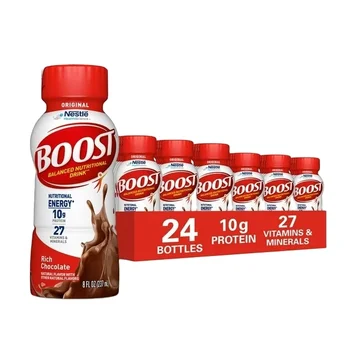 Boost Original,Nutritional Drink,Rich Chocolate,10g Protein,24 - 8 Fl ...