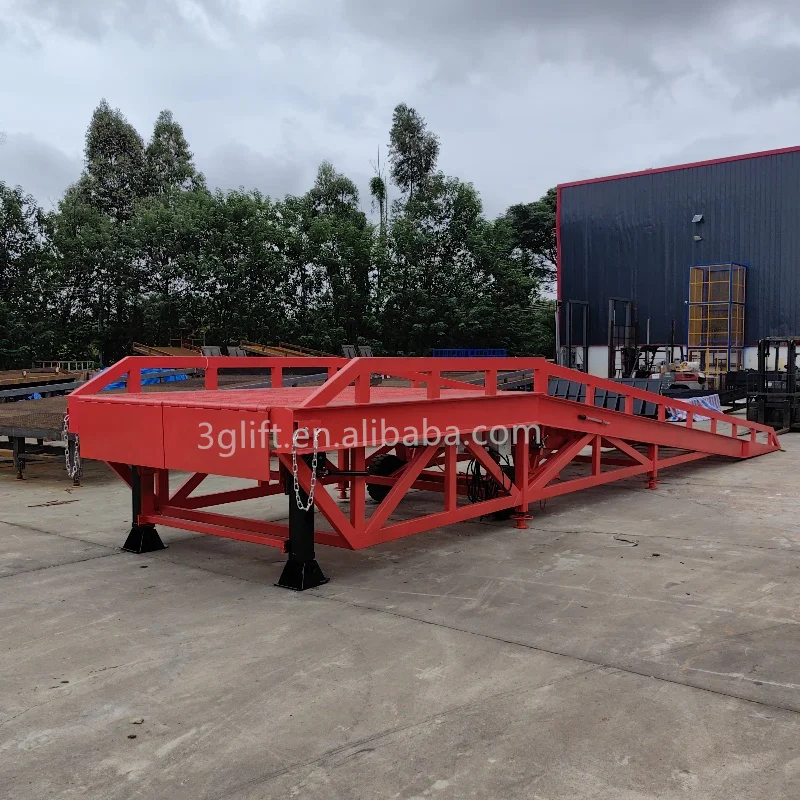 hydraulic heavy duty container loading ramp,forklift shipping container ...