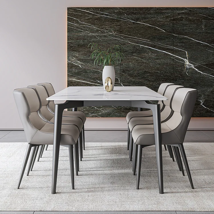 6 Seater Rectangular Dining Table With Heat Stain Scratch Impact ...